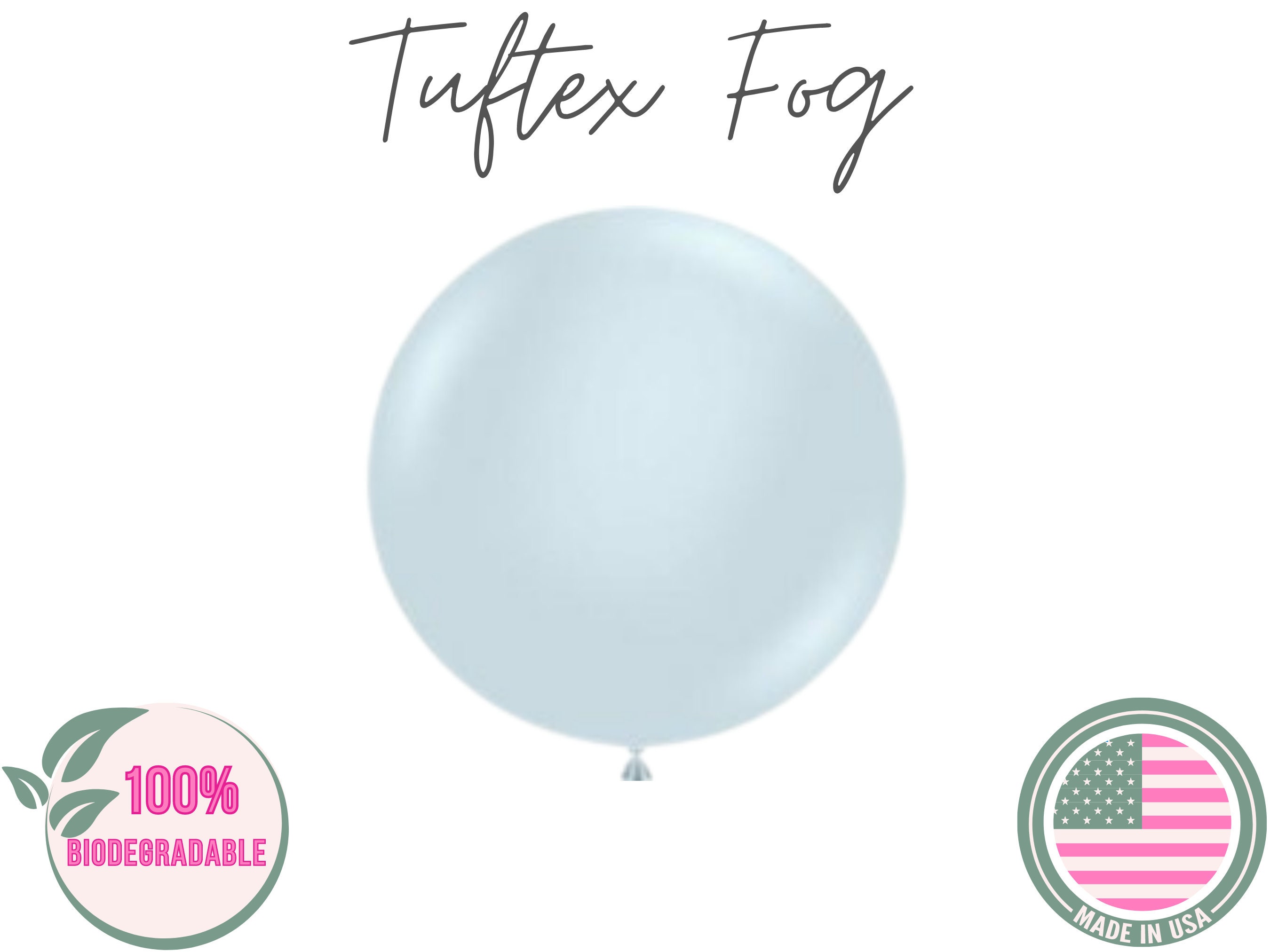 TUFTEX Fog Balloons | Fog Biodegradable Balloon, Light Blue Balloon ...