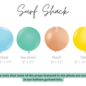 Surf Shack Balloon Garland Kit / Baby on Board Shower, the Big One ...