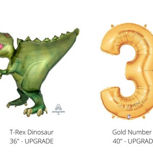 Stomp Chomp Roar Balloon Arch Kit / Three Rex Birthday Theme, Modern ...