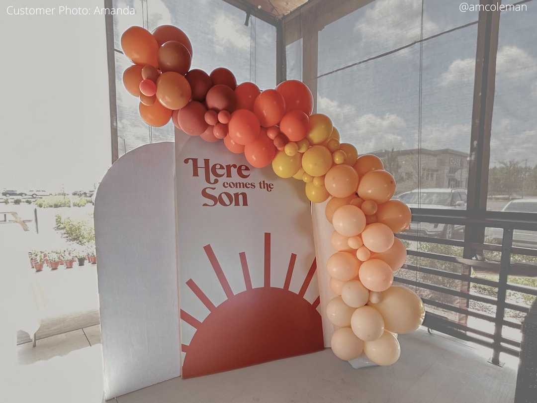 Boho Sunshine Balloon Garland Kit / Boho Sun Birthday, Here Comes the ...