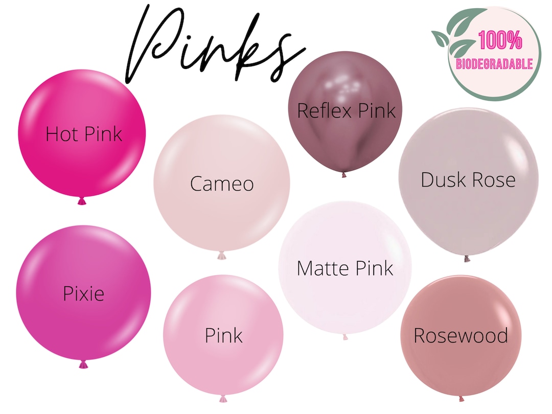 Pink Biodegradable Balloons / Dusty Pink Balloon Garland Hot - Etsy