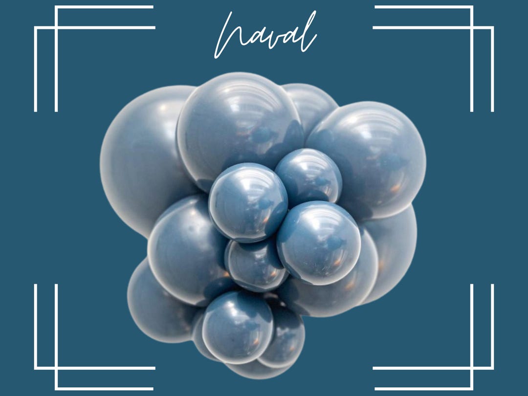 Naval Tuftex Balloon | Naval Biodegradable Latex Balloon, Navy Blue ...