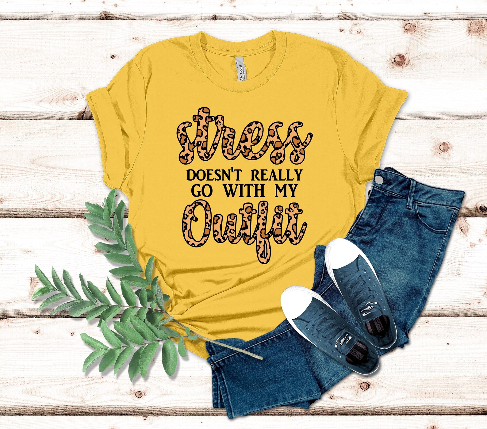 Stress Doesn't Really Go With My Outfit Shirt, Stressed T-shirt ...