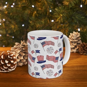 July 4th, Coffee Mug, E Pluribus Unum, USA Pride, Patriotic Hot ...
