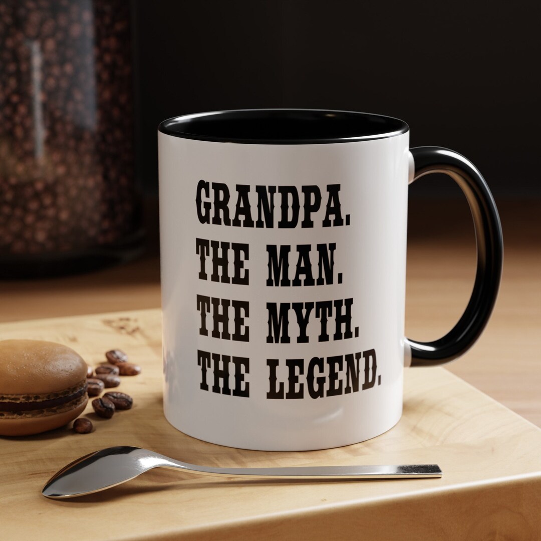 Grandpa the Man the Myth the Legend, Papa Cup, Custom Papa Gift - Etsy