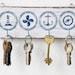 Nautical Key Holder, Nautical Wall Decor, Key Hook - Etsy