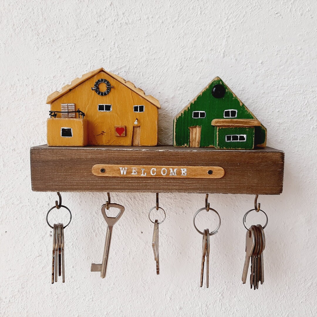 House Key Holder Wall Farm House Wall Decor Key Holder for - Etsy