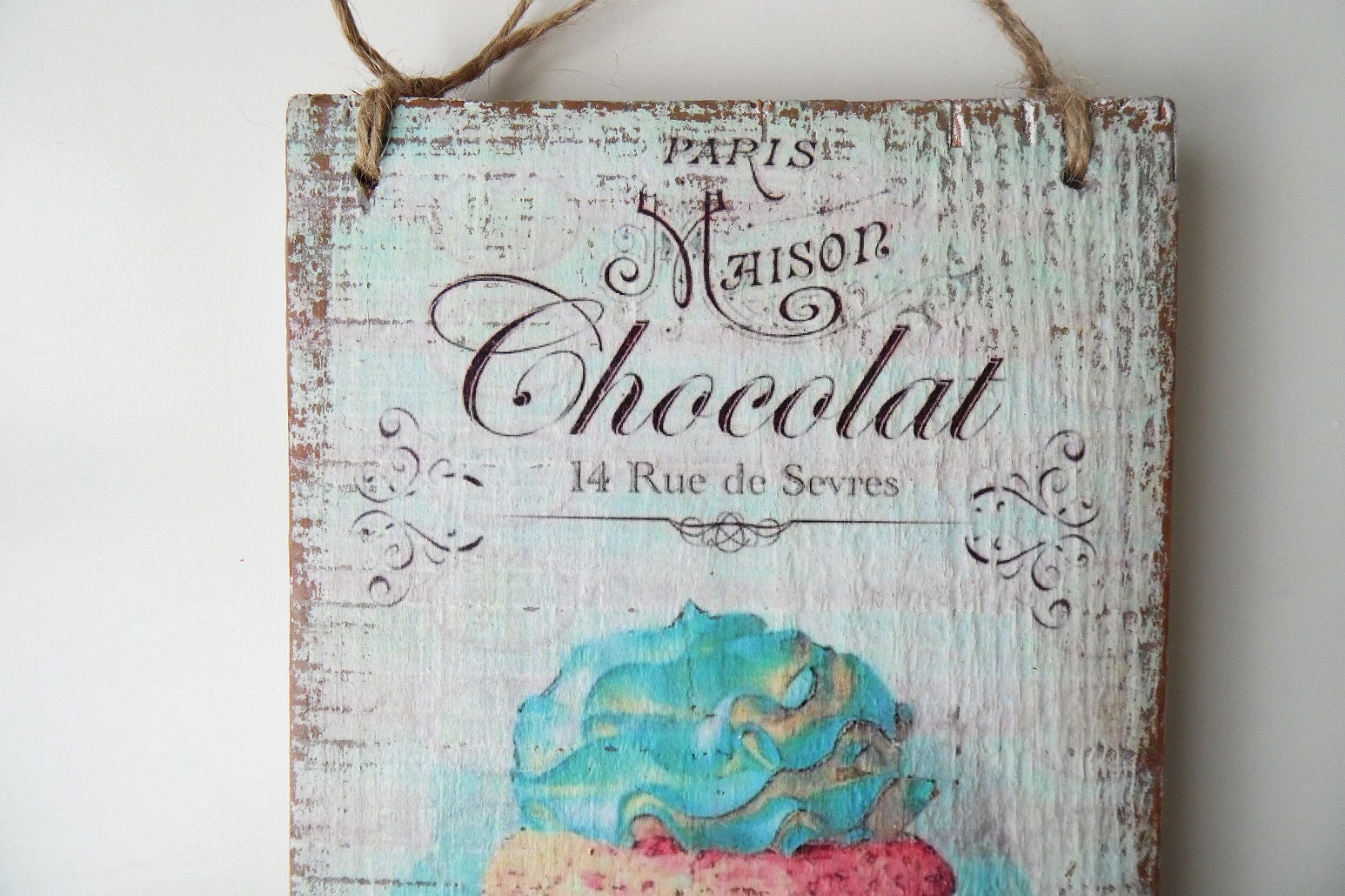 Chocolate Cake Sign Kitchen Wall Decor Chocolate Wall Art | Etsy