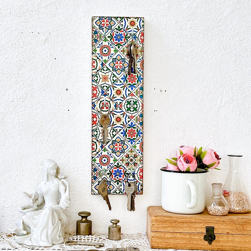 Wooden Key Holder - Etsy