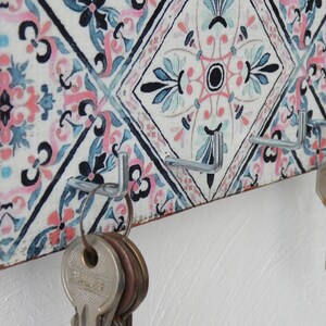 Key Holder, Pink Key Rack, Ornament Wall Decor, Key Holder for Wall - Etsy