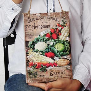 Vegetable Wooden Sign Kitchen Art Sign Vegetable Kitchen - Etsy