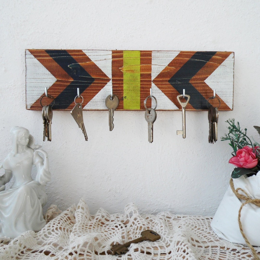 Key Holder for Wall, Paint Key Holder, Painted Key Holder, Key Rack ...