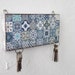 Blue Key Holder for Wall Patchwork Key Holder Patchwork Wood - Etsy