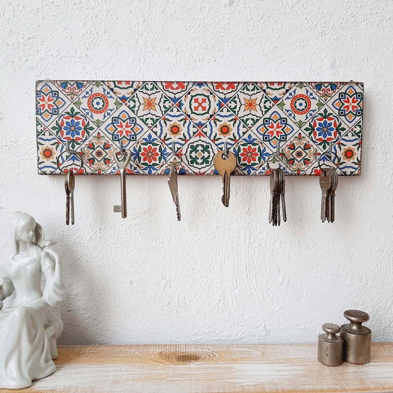 Wall Mosaic Key Holder - Etsy