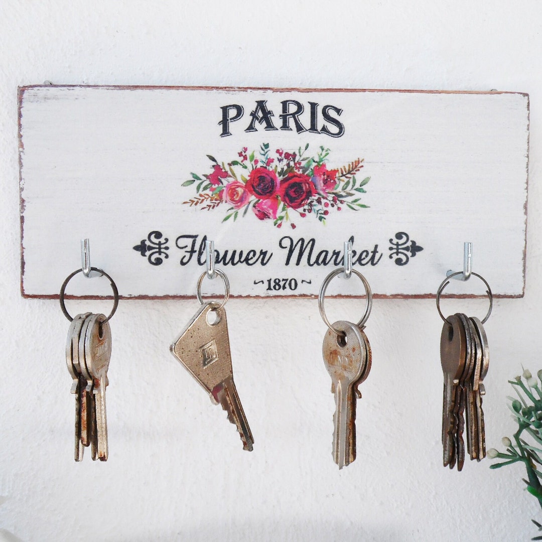 Paris Key Rack, Key Holder for Wall, Entryway Key Holder, Small Key ...