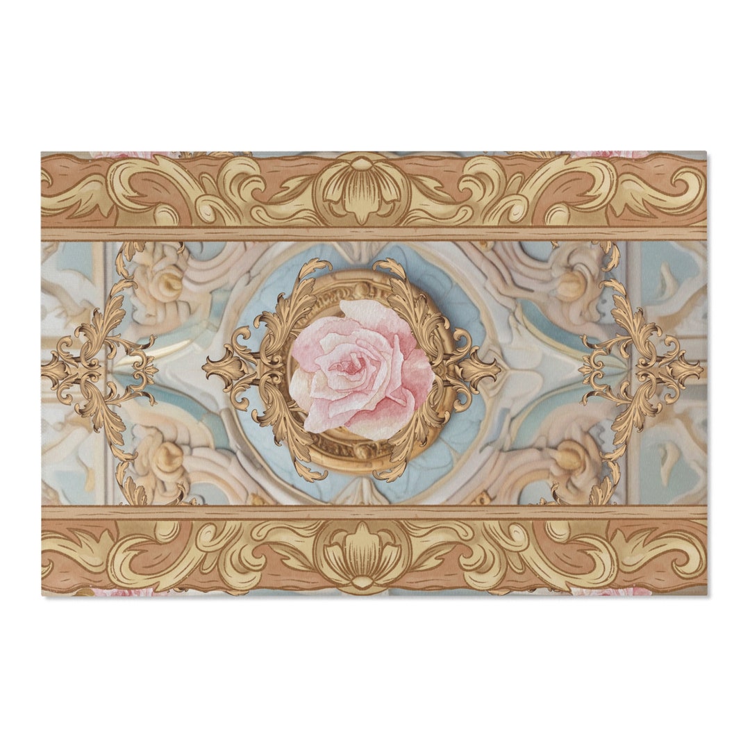 Rococo Pastel Baroque Pink Rose, Ornate, Palace of Versailles, French ...