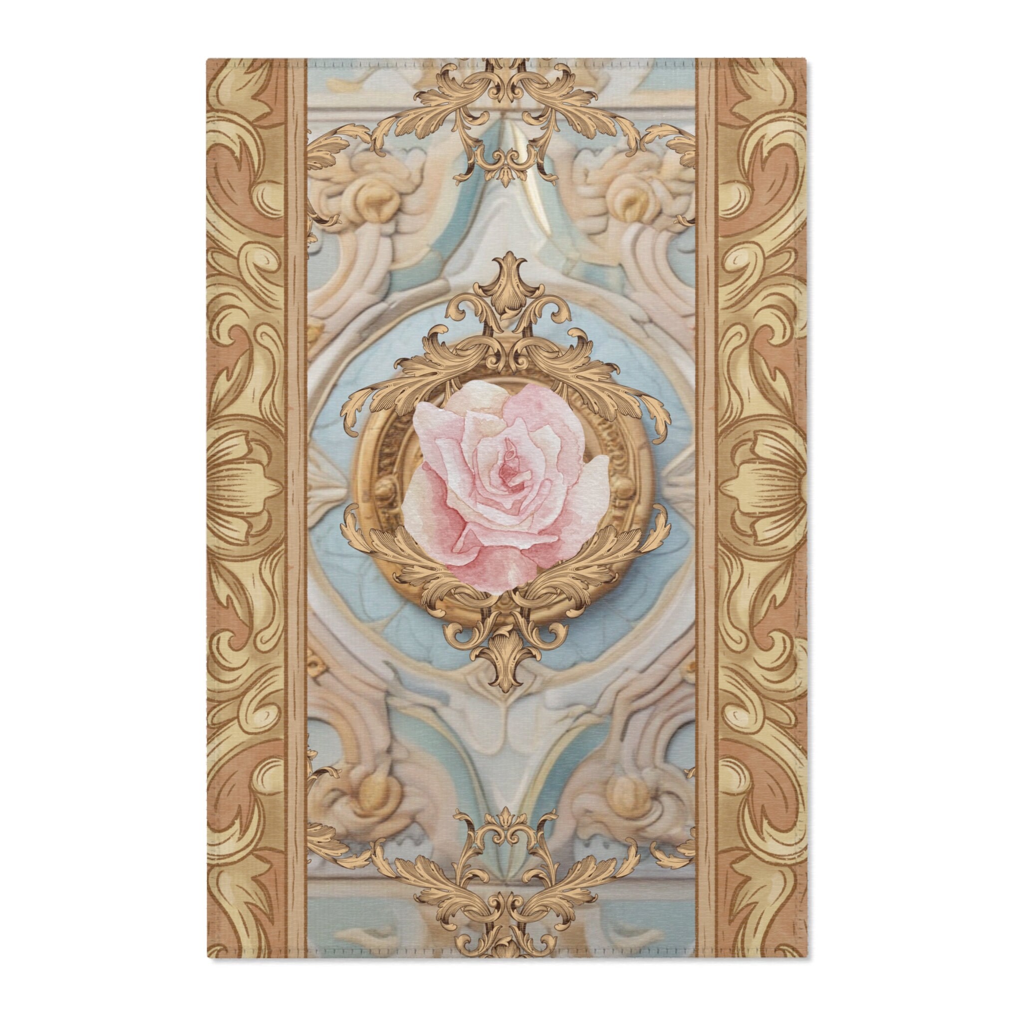 Rococo Pastel Baroque Pink Rose, Ornate, Palace of Versailles, French ...