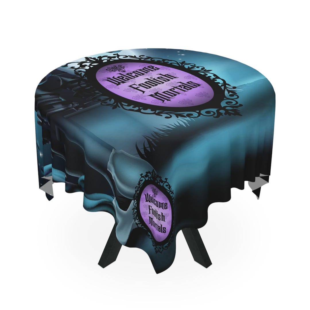 Haunted Mansion Welcome Foolish Mortals Halloween, Table Cover ...