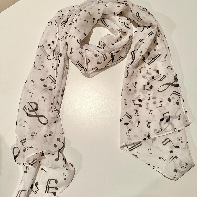 Musical Note Scarf - Etsy