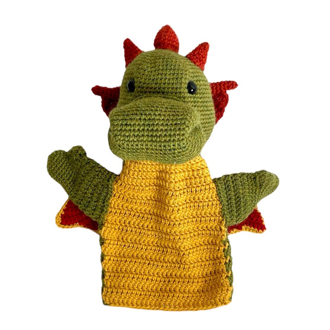 Dragon Wool Puppet / Dragon Puppet Amigurumi - Etsy