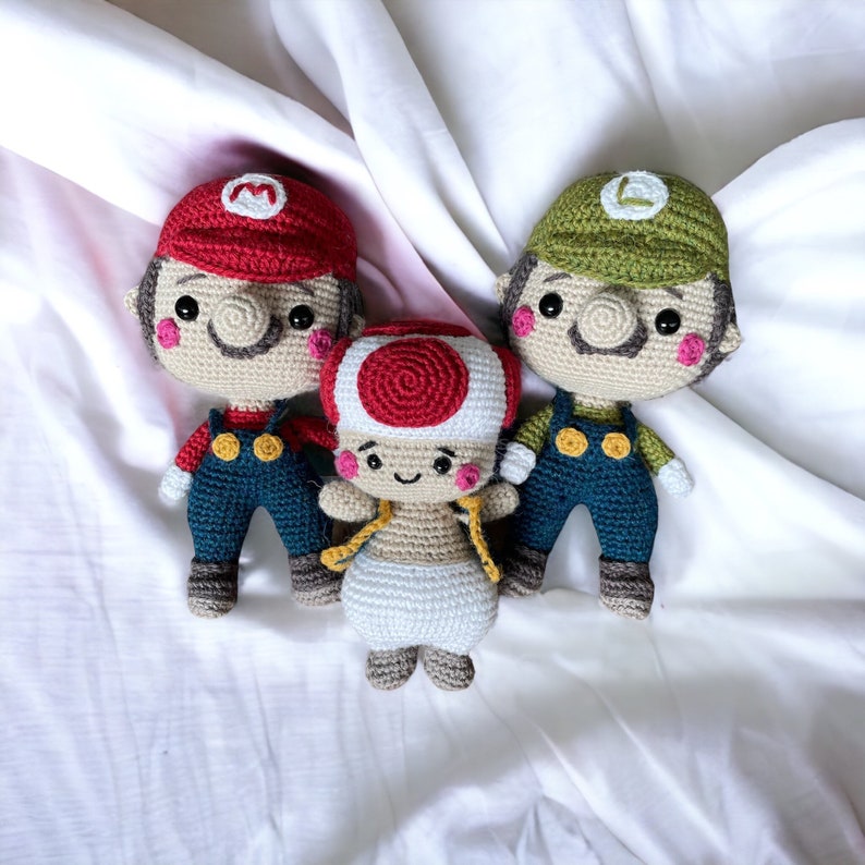Super Mario in Wool / Super Mario Amigurumi Nintendo - Etsy