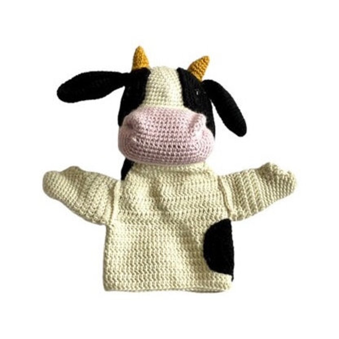 Wool Puppet Cow / Cow Puppet Amigurumi - Etsy