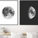 Printable Moon Phases Postermoon Printmoon Decorset of 2 - Etsy