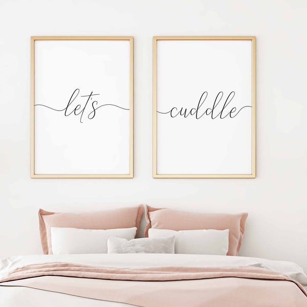 Lets Cuddle Sign - Etsy