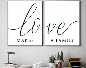 Love Makes a Family - Etsy