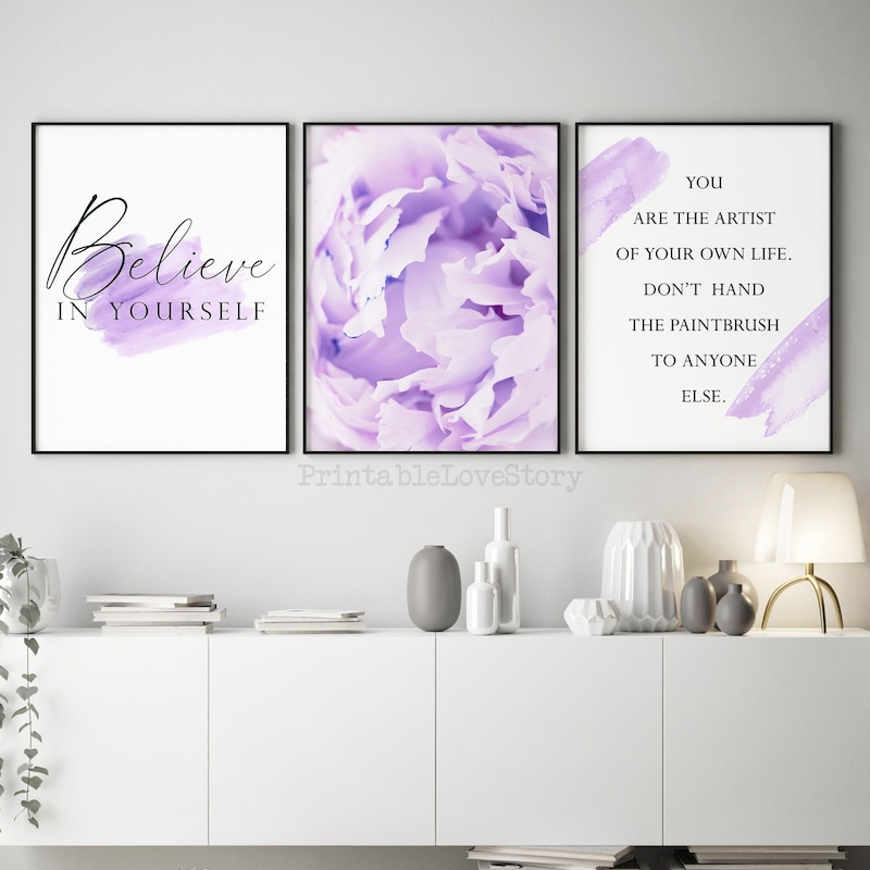 Purple Wall Art - Etsy