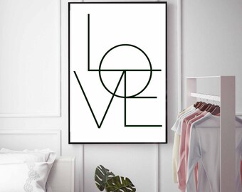 Love, Love Picture, Inspirational Art, Modern Print, Love Art Poster ...
