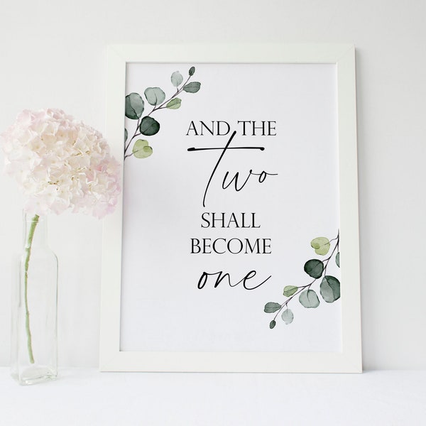 Two Shall Become One - Etsy
