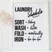 Laundry Art Prints, Laundry Room Signs, Laundry Schedule, Home Decor ...