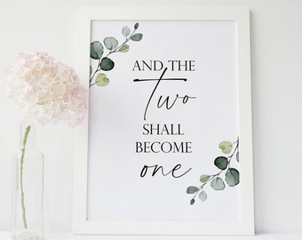 Two Shall Become One - Etsy