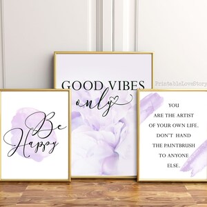 Bedroom Wall Prints,quotes for Bedroom,purple Room Decor,purple Prints ...