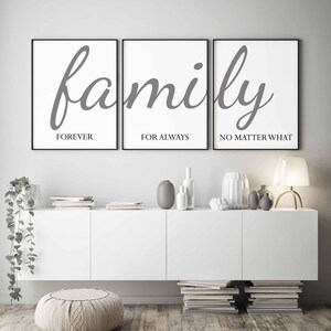 Family Forever Art Print Set, Home Wall Decor (digital Download) - Etsy