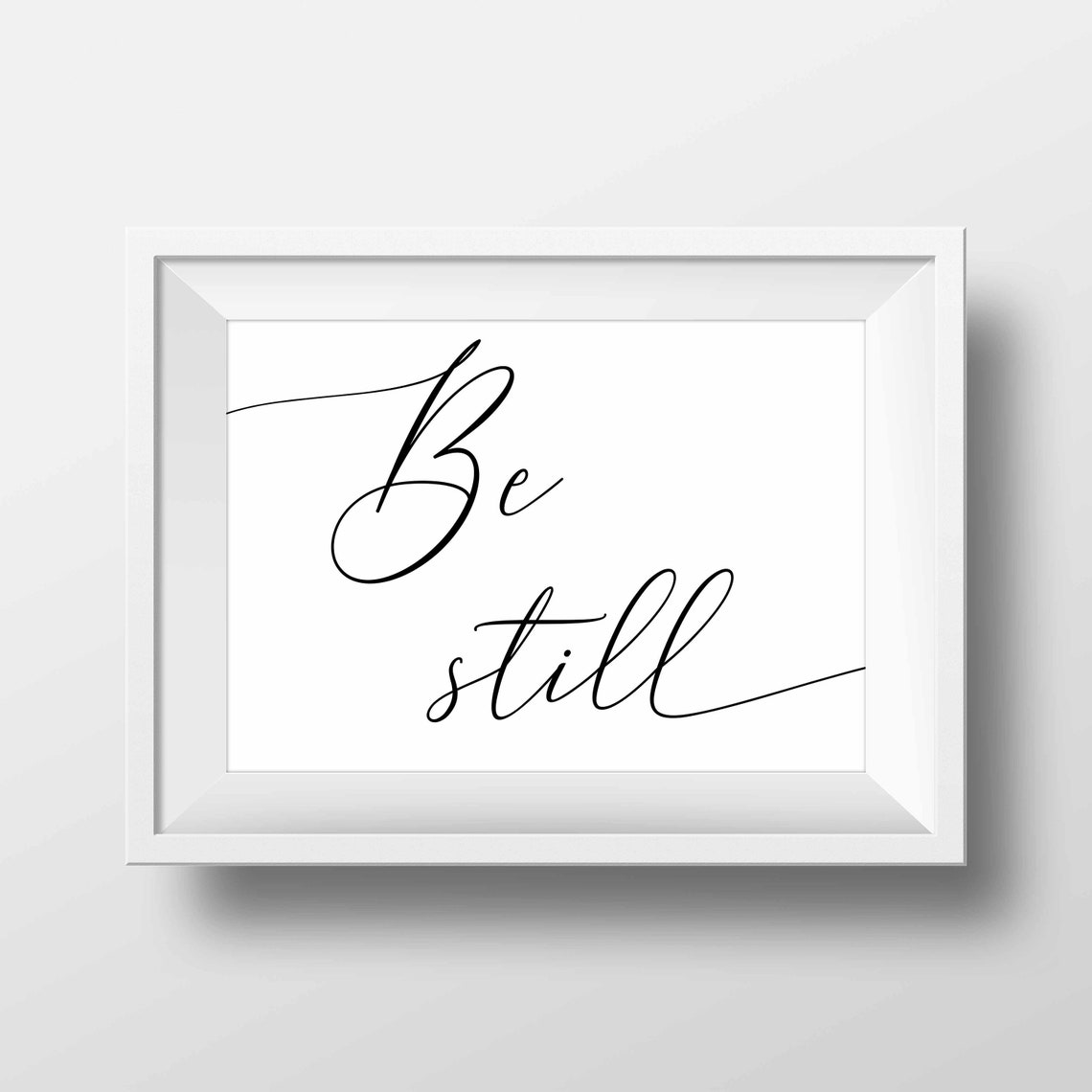 BE STILL Printablebedroom Decorabove Bed Artbe Still | Etsy