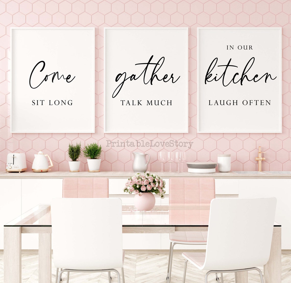 Kitchen Wall Decorkitchen Printable Decorkitchen Signscome - Etsy