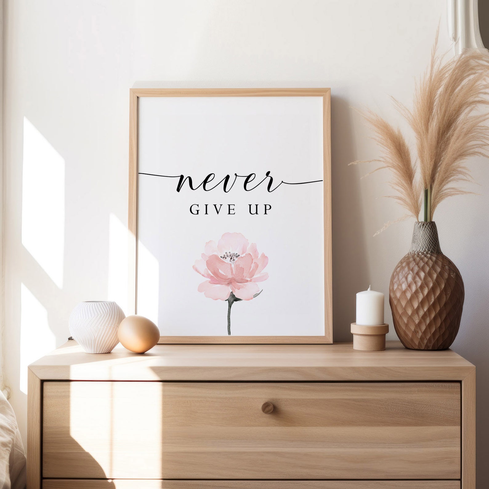 Inspirational Office Prints, Floral Motivational Quotes (digital ...