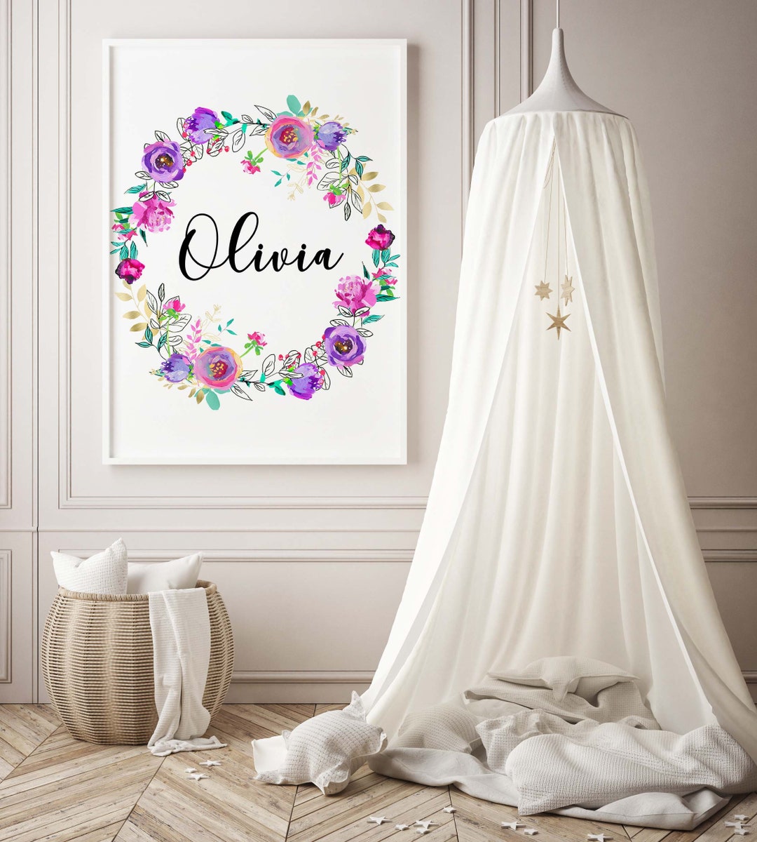 Name Sign for Nursery,name Print,olivia Sign,name Art Nursery,monogram ...