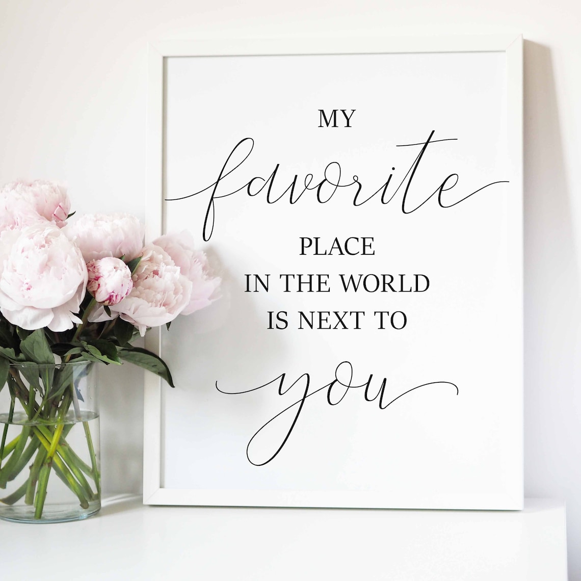 My Favorite Place in the World is Next to Youbedroom | Etsy