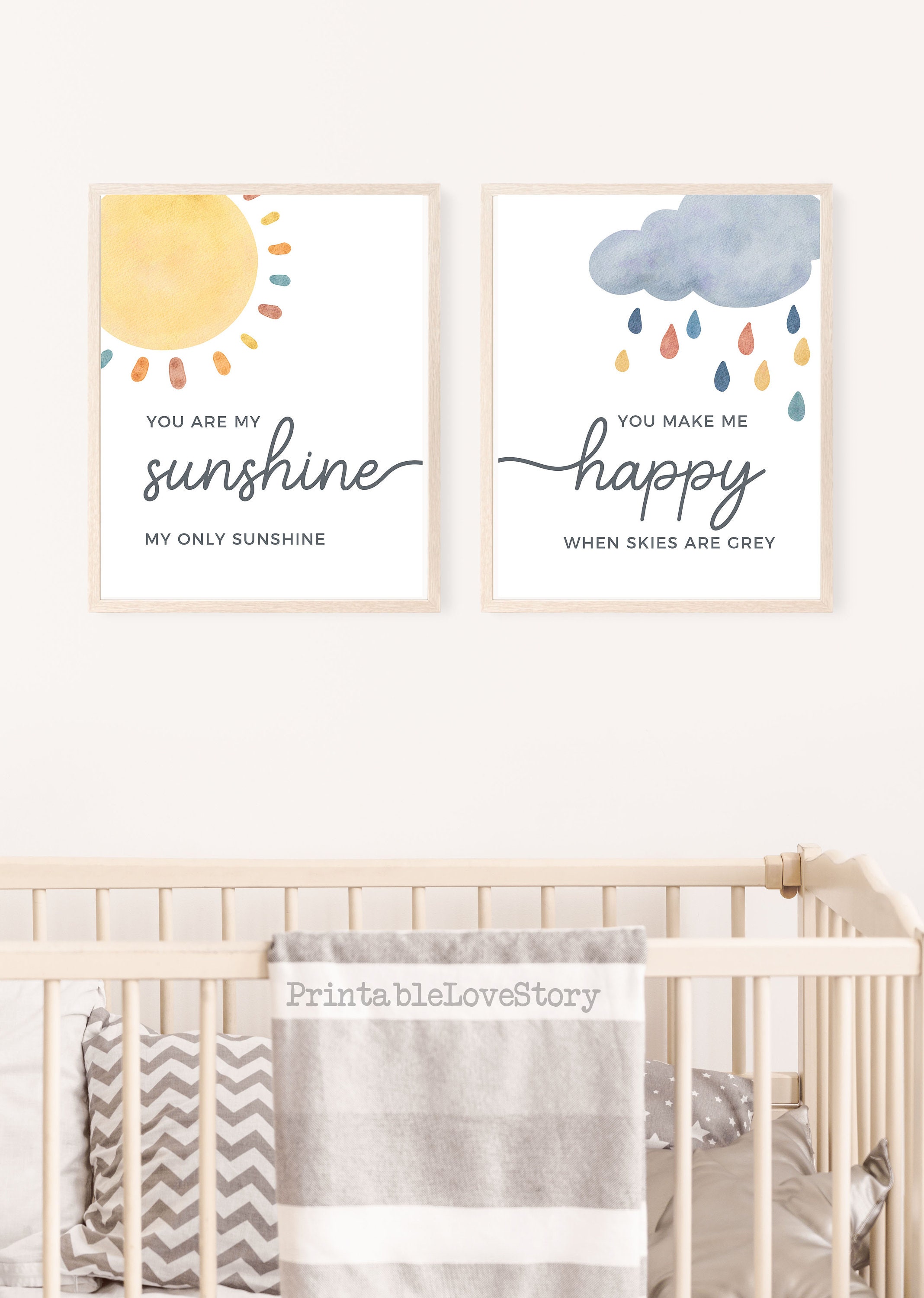 You Are My Sunshine My Only Sunshineset of 2 Nursery - Etsy