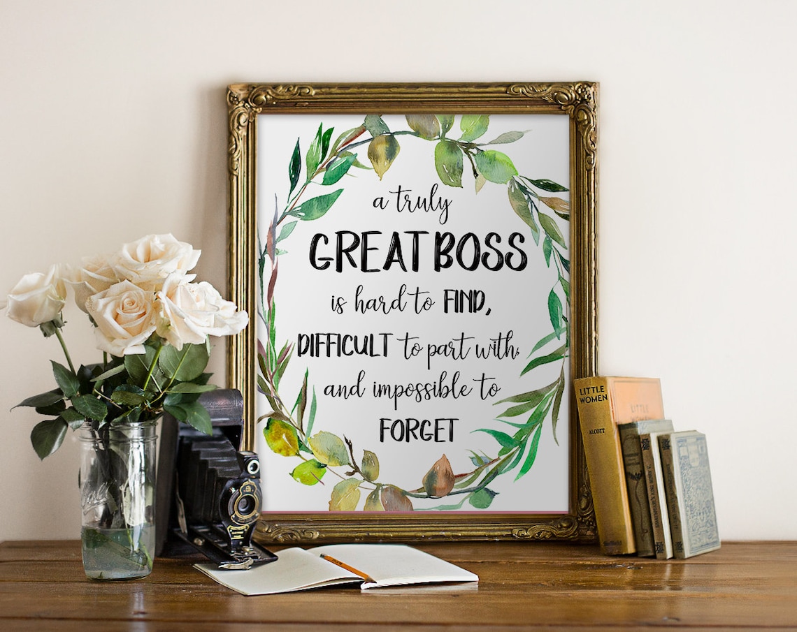 Boss Gift A Truly Great Boss is Hard to Find Appreciation | Etsy