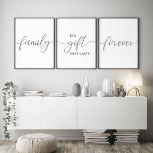 Family Signfamily is a Gift That Lasts Foreverprintable Wall - Etsy