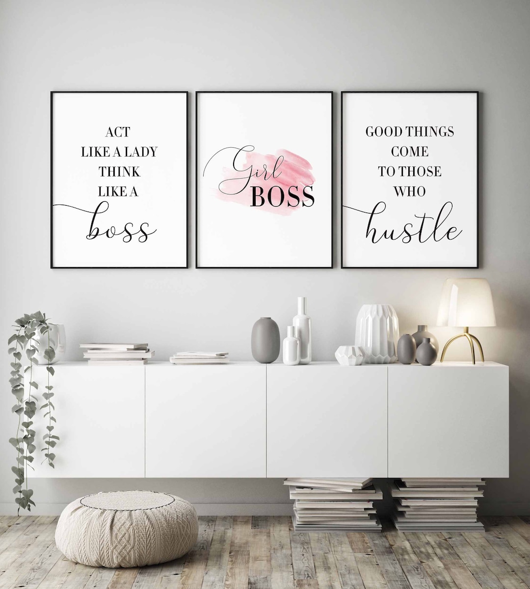 Boss Lady Printable,girl Boss,think Like a Lady Act Like a Boss,office ...