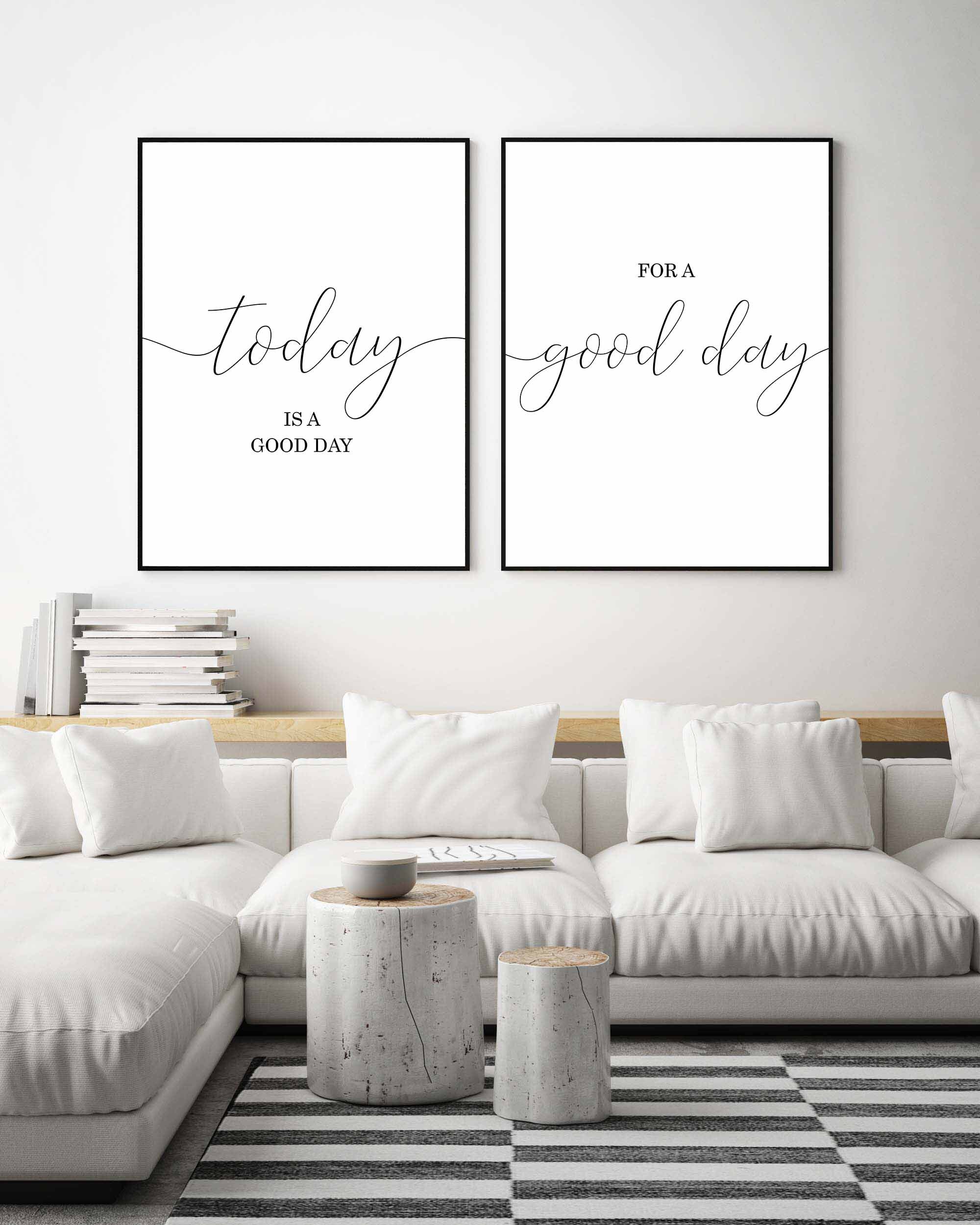 Printable Wall Arttoday is a Good Day for a Good Dayset of 2 - Etsy