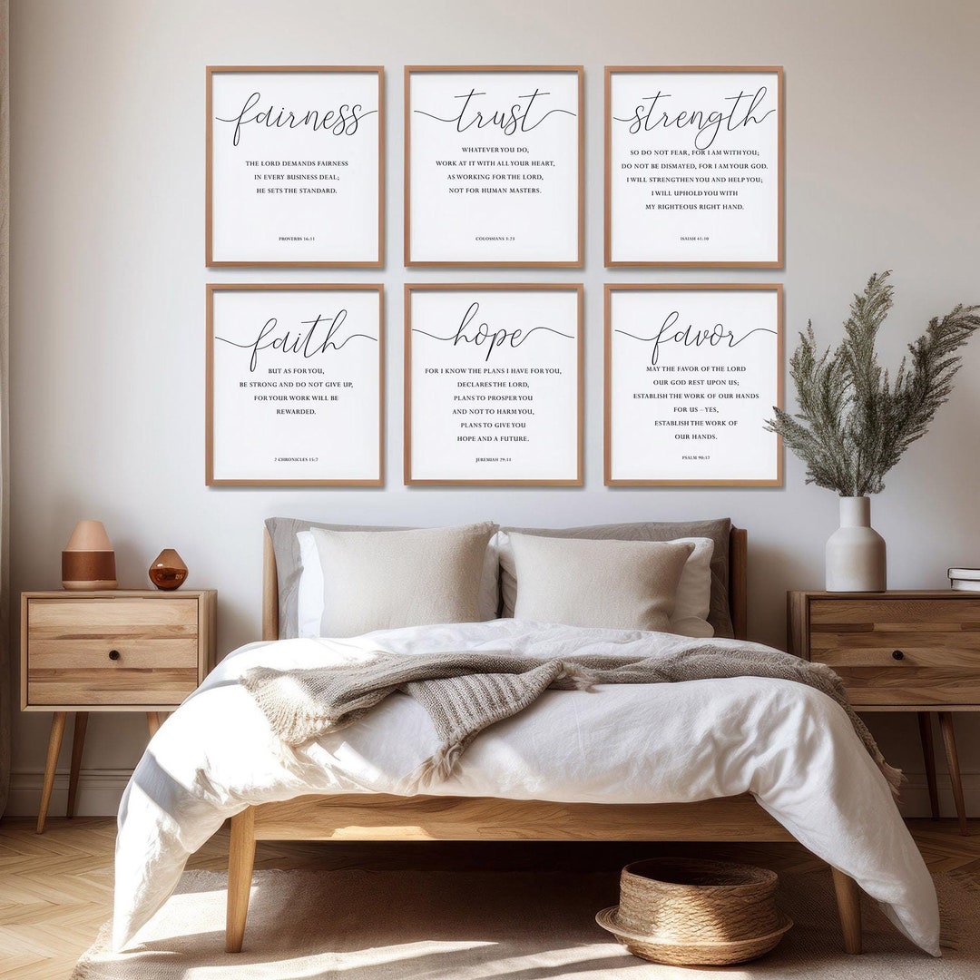 Bible Verse Wall Art,christian Wall Art,scripture Gallery,hope,faith ...