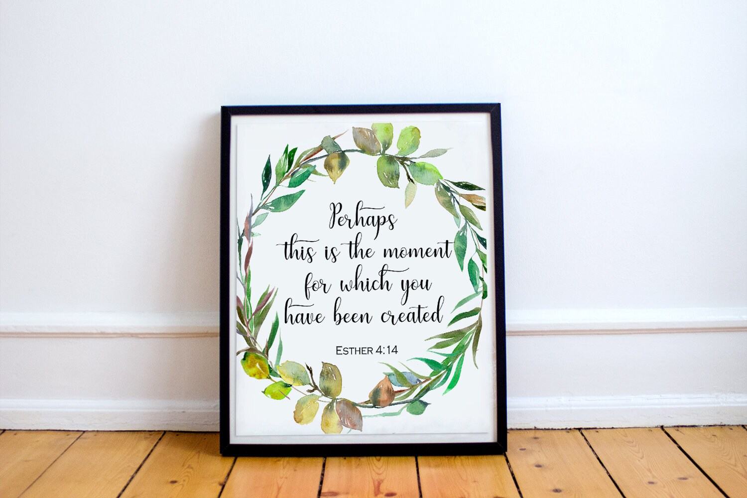 Bible verse wall artPerhaps this is the moment for which you | Etsy