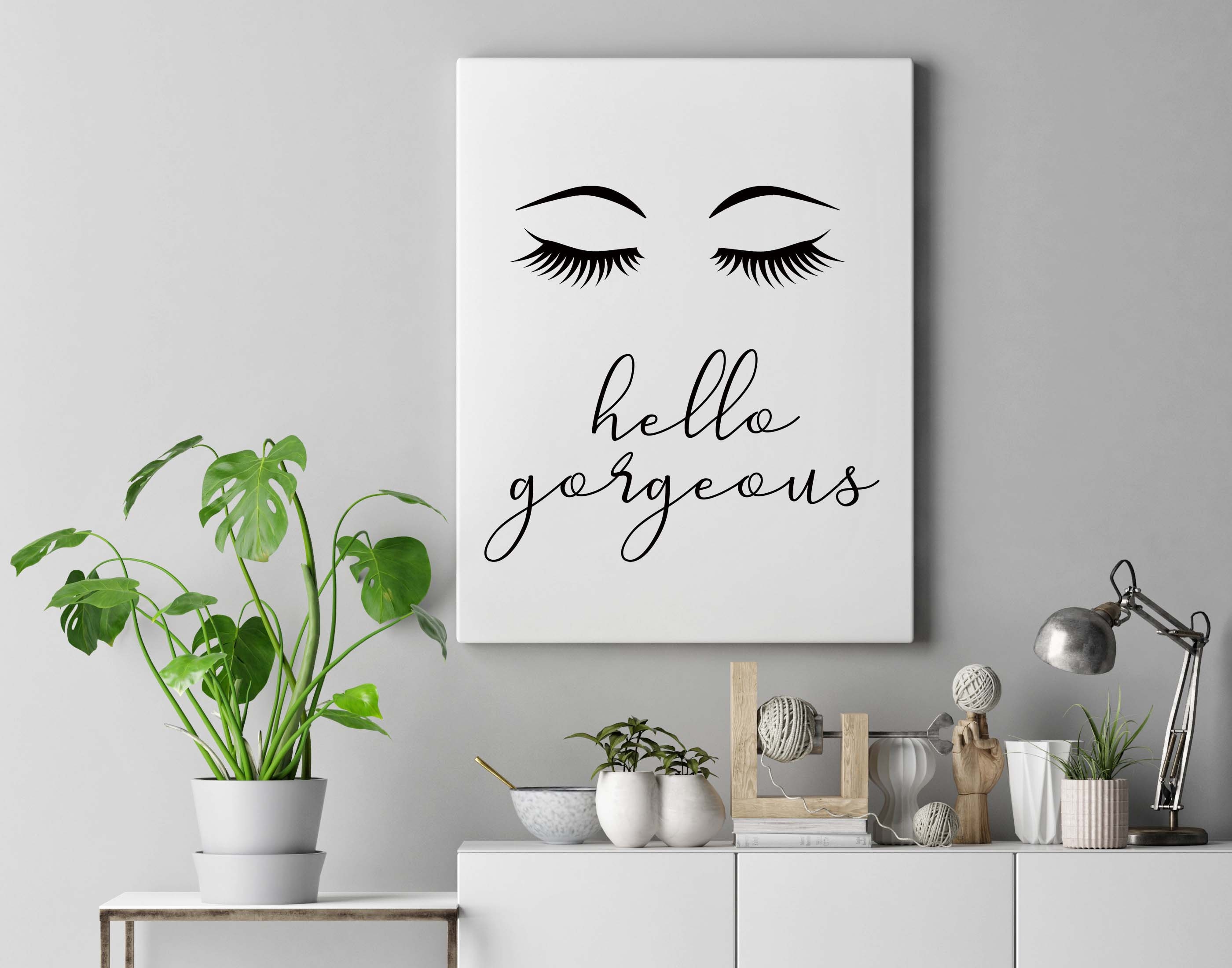 Hello Gorgeous PRINTABLE Artgift for Herinspirational | Etsy