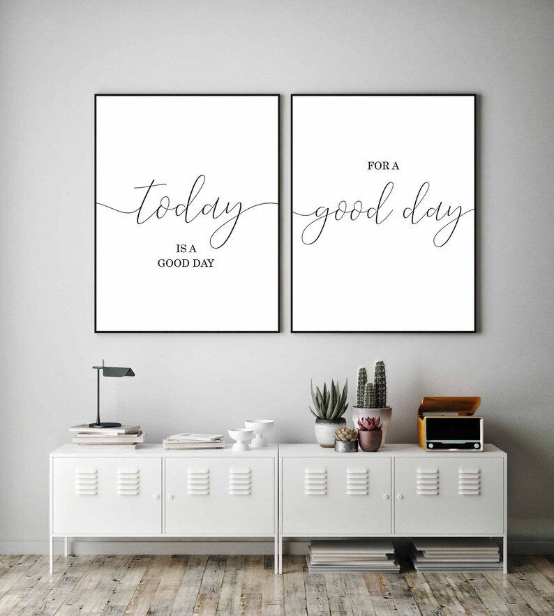 Printable Wall Arttoday is a Good Day for a Good Dayset of 2 - Etsy